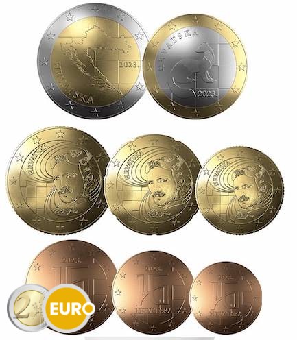 Serie de euro UNC Croacia 2023 | monedas2eurosconmemorativas.es